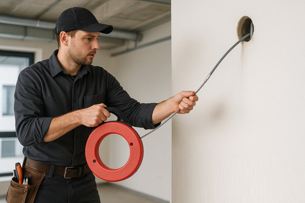 How do you pull cables with a tension spring in a smart and safe way ...